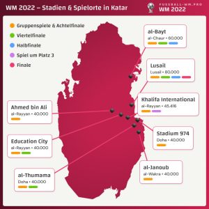 WM Stadien 2022 - Alle Spielorte der Fußball WM in Katar