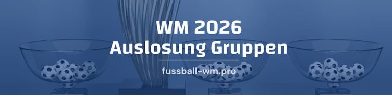 WM Auslosung 2026 - Töpfe & Infos zur Gruppenauslosung